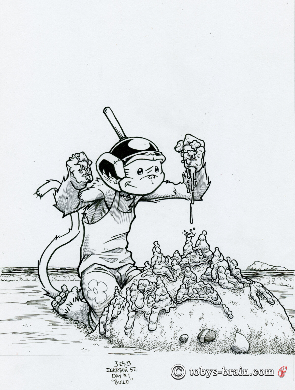 Inktober 52 2023 Day #1: Build – Toby's Brain